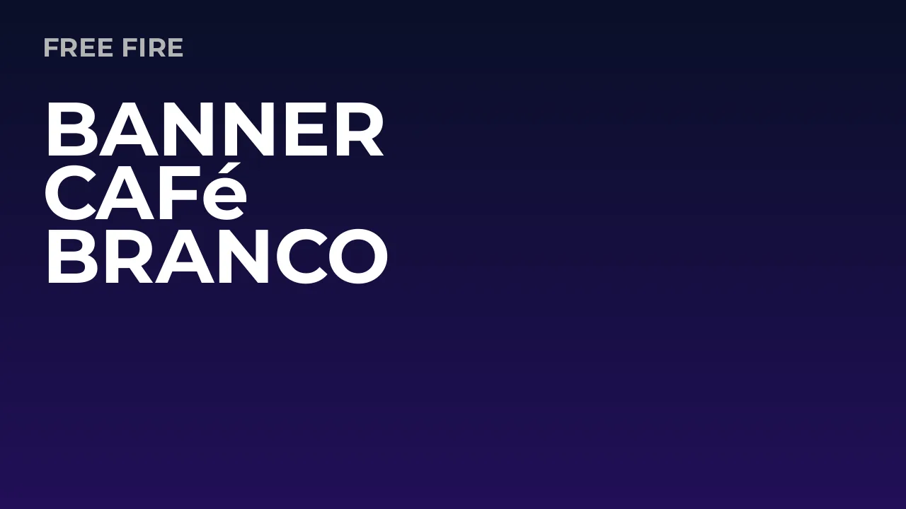 Banner Café Branco no Free Fire: como conseguir, raridade e detalhes ...