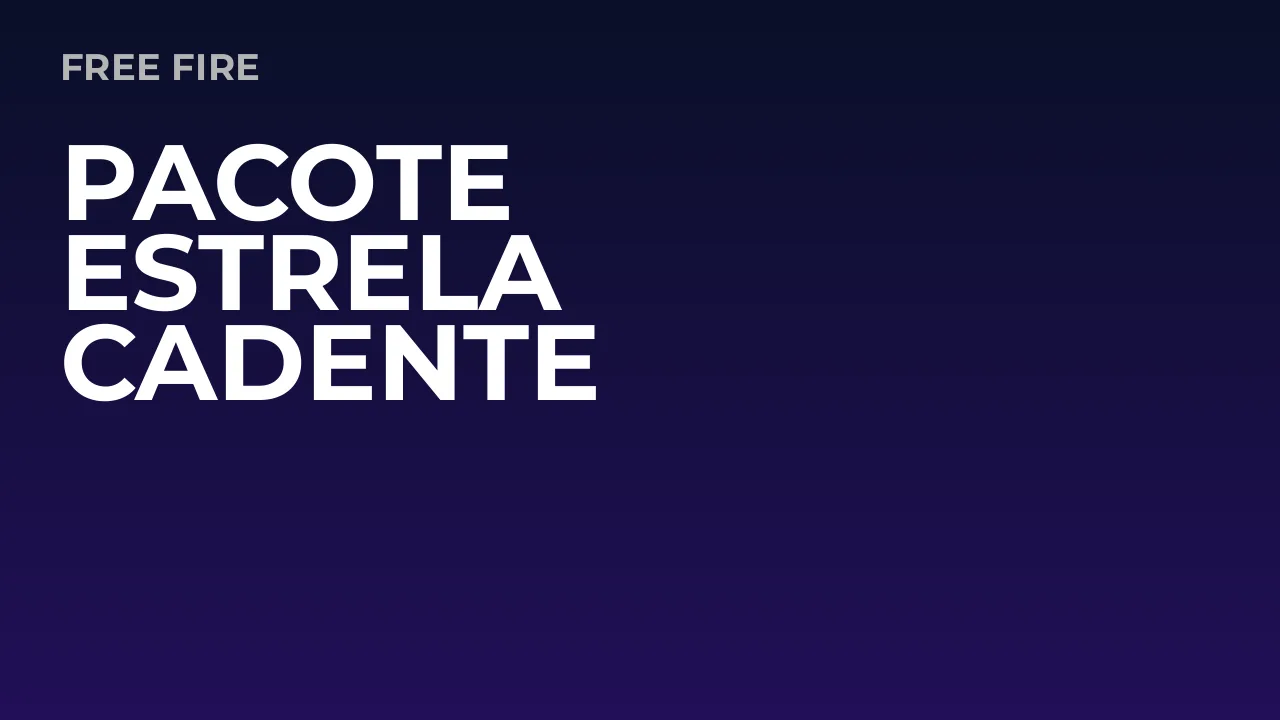 Pacote Estrela Cadente no Free Fire: como conseguir, raridade e ...