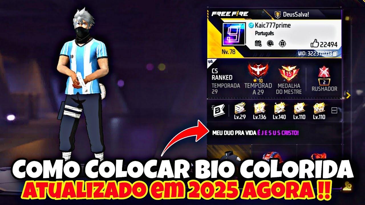 Gerador de Bio para Free Fire: Bio Colorida, Frases, Códigos e Espaço ...